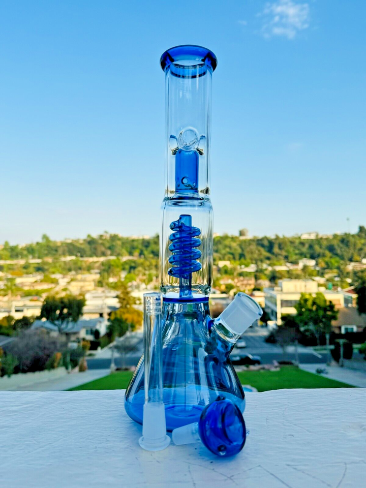 13inch Glass Heavy Bong Hookah Water Pipe Heavy Beaker 14mm Bowl in ...