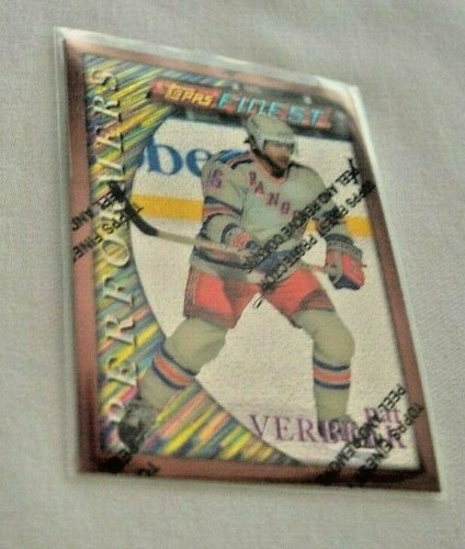 1996 TOPPS FINEST - PAT VERBEEK RIGHT WING NEW YORK RANGERS PERFORMERS ...