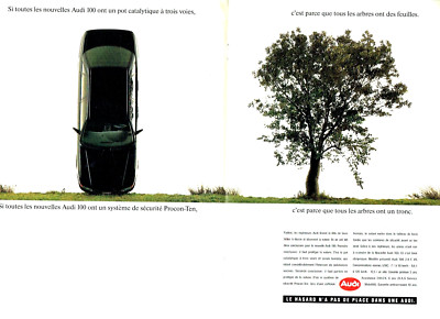 publicité Advertising 0923 1991 Audi 100 système Procon-Ten 2p ( poster ...