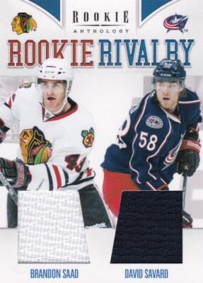 Brandon Saad David Savard 2012-13 Rookie Anthology Rookie Rivalry Dual ...