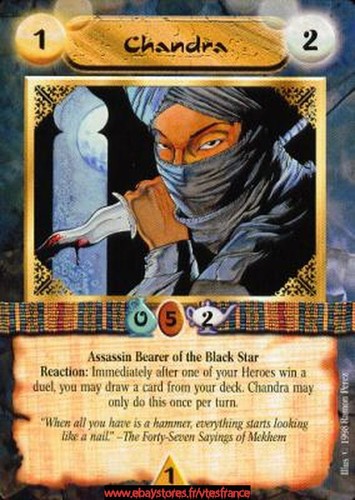 Chandra [Shadow of the Tyrant] Legend of the Burning Sands CCG | eBay