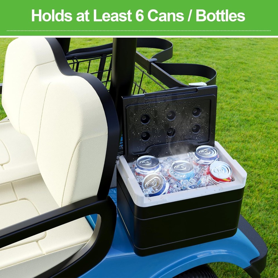 10L0L Golf Cart Cooler W/ Mount Bracket Universal for Yamaha Club Car ...