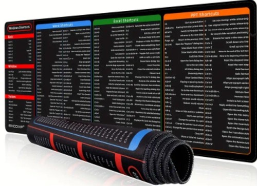 Microsoft Word Shortcut Mouse Pad Excel Office PPT Large 23'' x 12'' | eBay