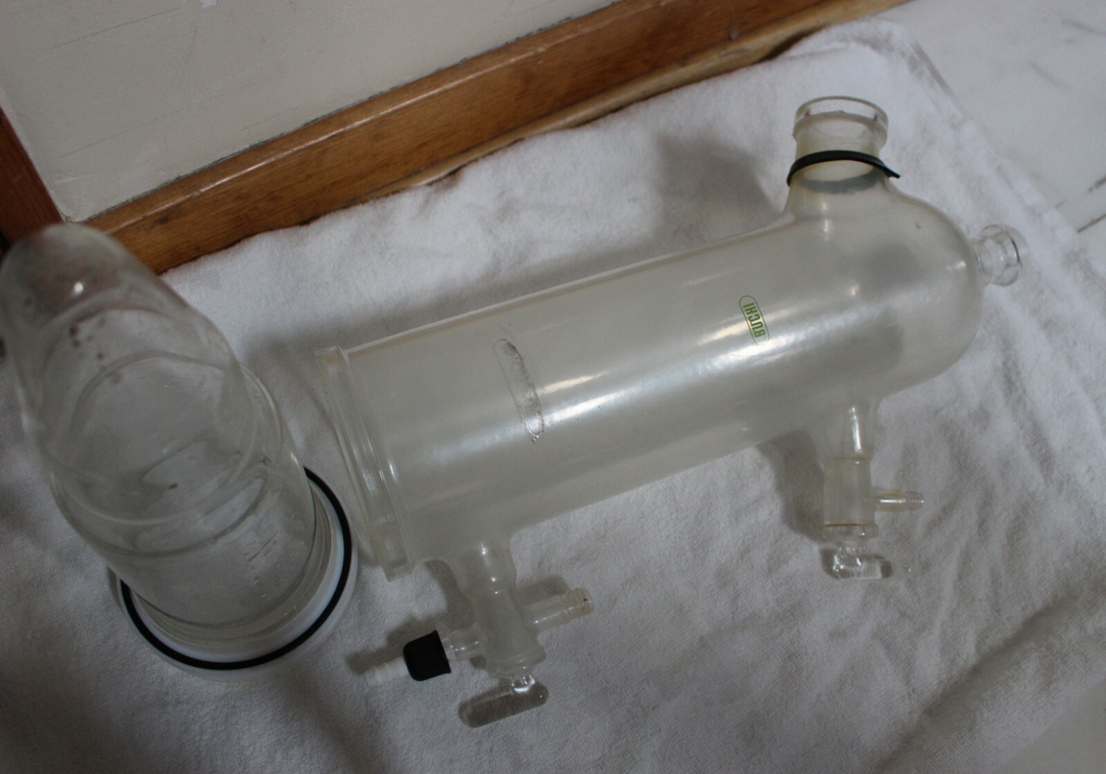 BUCHI Glass Rotary Evaporator Cold Trap Dry Ice Condenser Inner & Outer ...