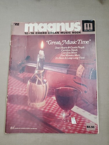 Magnus 12-16 Chord Organ Music Book 22 | eBay