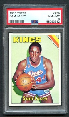 1975 Topps Basketball SAM LACEY #158 PSA 8 NM-MT Kings | eBay