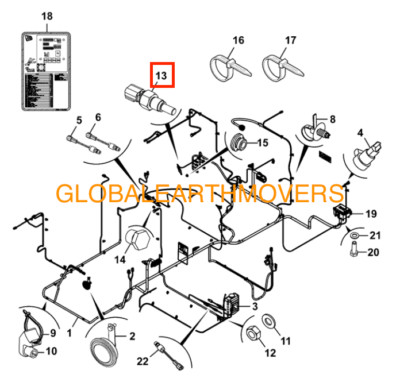 JCB PARTS - GENUINE JCB TEMPERATURE SENSO (PART NUMBER: 333/K3082) | eBay