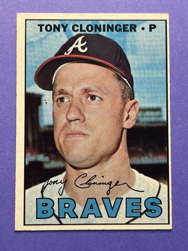 1967 Topps Baseball #490 Tony Cloninger EX Vintage Milwaukee Braves | eBay