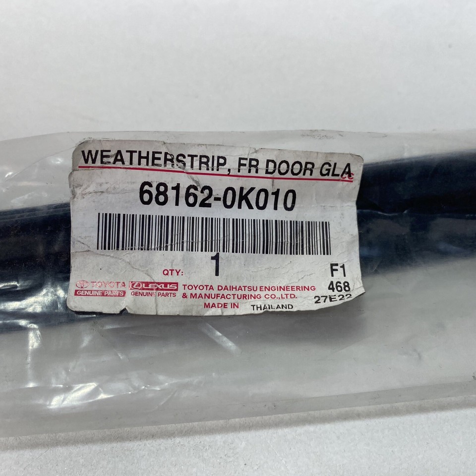 TOYOTA GENUINE 68162-0K010 WEATHERSTRIP, FR DOO OEM | eBay