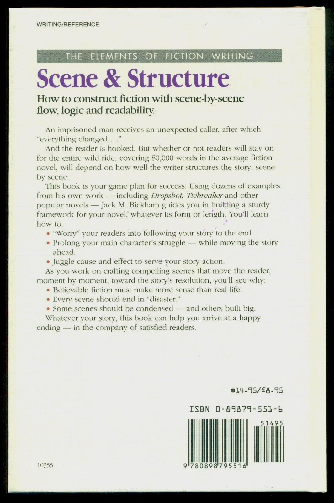 Elements of Fiction Writing Ser.: Scene and Structure by Jack M ...