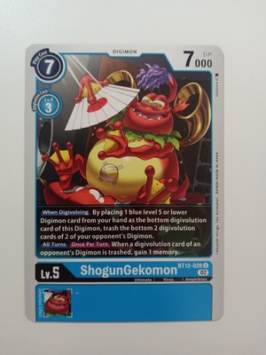 ShogunGekomon BT12-026 Digimon CCG TCG Card Free Postage Australia ...
