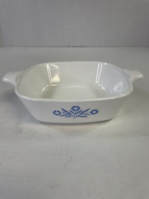 Vtg Corning Ware P-41 Mini Casserole Dish Petite Pan Blue Cornflower ...