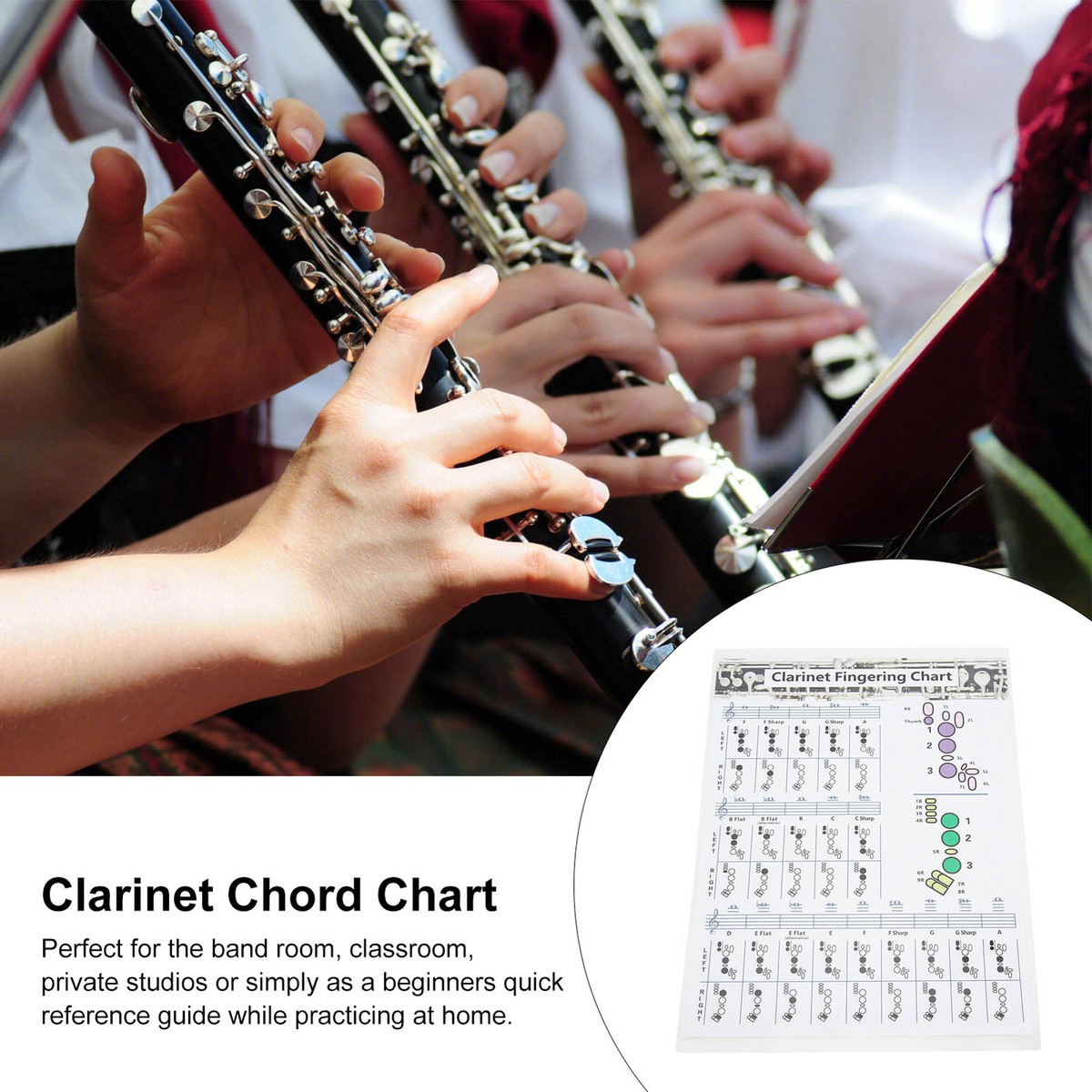 E Flat Clarinet Finger Chart Clarinet Fingering & Scale Chart