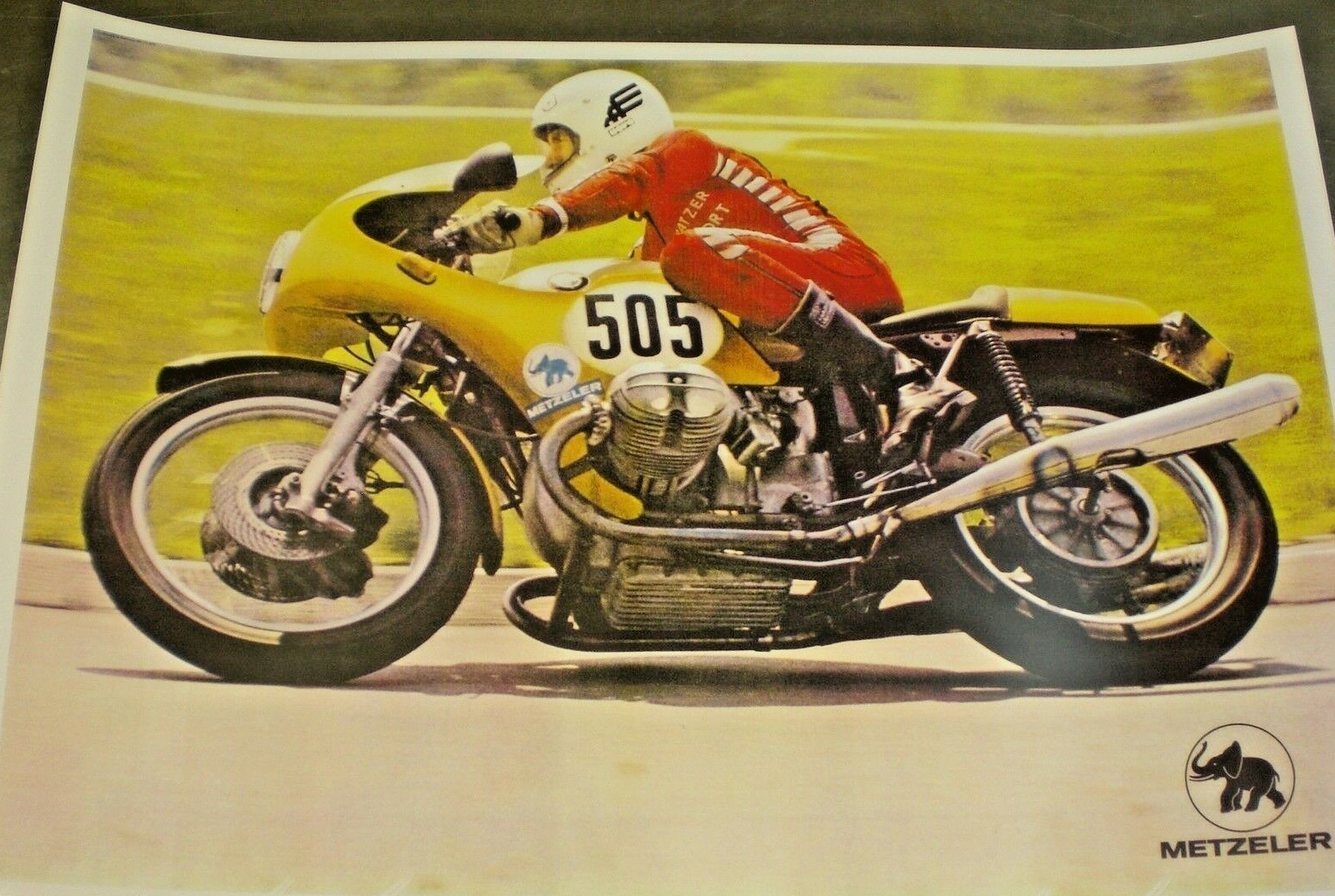 BMW R90S Racing Poster Metzeler Airhead Vintage Motorcycle Race | eBay