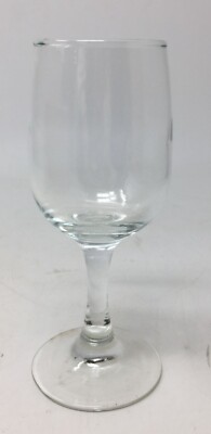 Clear Glass Short Stemmed Goblet Wine Glass | eBay