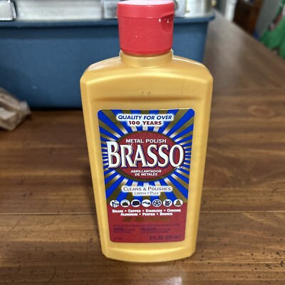 BRASSO Metal Polish Cleaner brass copper stainless chrome aluminum ...