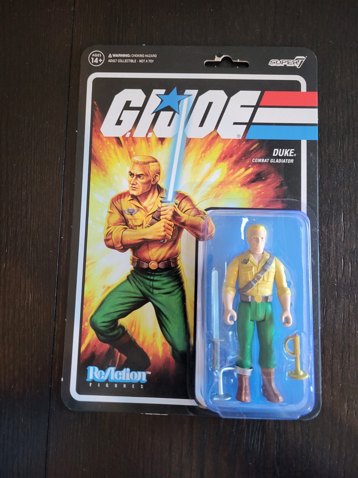Duke Combat Gladiator 2022 3.75" GI JOE COBRA ReAction Super 7 NEW ...