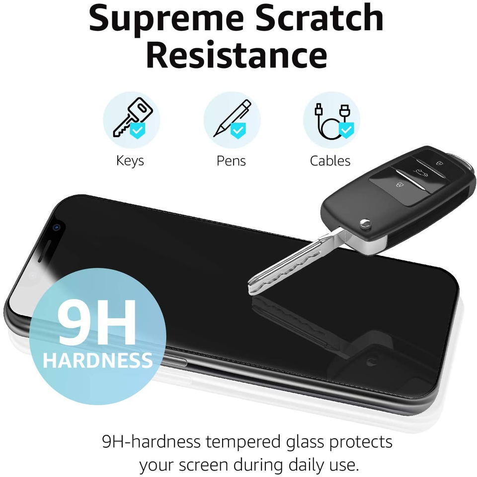 3Pack Curved iPhone Xs 11 12 13 14 Full Coverage Tempered Glass Screen ...