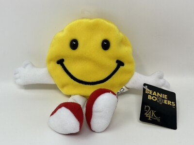 Beanie Boppers Smiley Face Mighty Star 24k Bean Bag Plush Stuffed ...