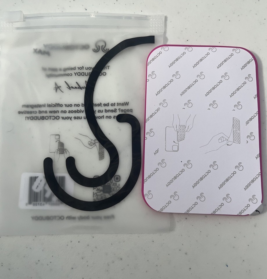 Octobuddy Max Silicone Suction Phone Case Adhesive Mount New Hot Pink ...