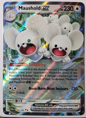EX HOLO Maushold EX 155/182 NM / M - Paradox Rift Pokemon Card $2 ...