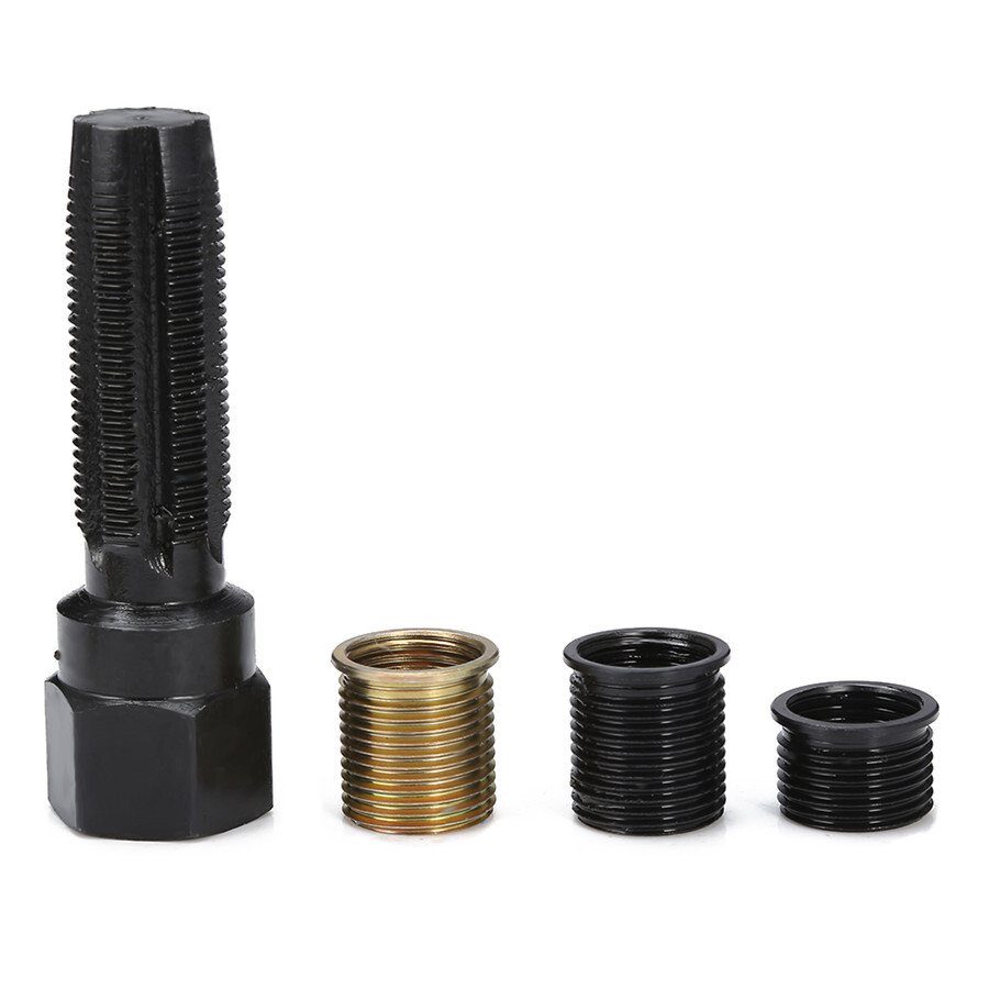 M14 x 1.25mm Spark Plug Re-thread Repair Tap Tool Reamer Inserts Kit ...