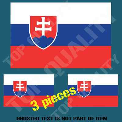 SLOVAKIA NATIONAL FLAG DECAL STICKER HARD HAT VEHICLE HELMET STICKERS ...