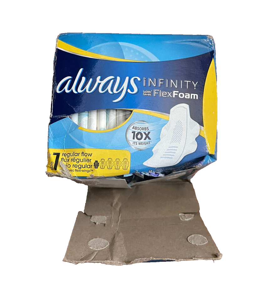 Always Infinity Flex Foam Pads, Unscented Size 1, 18 count, Box Is ...