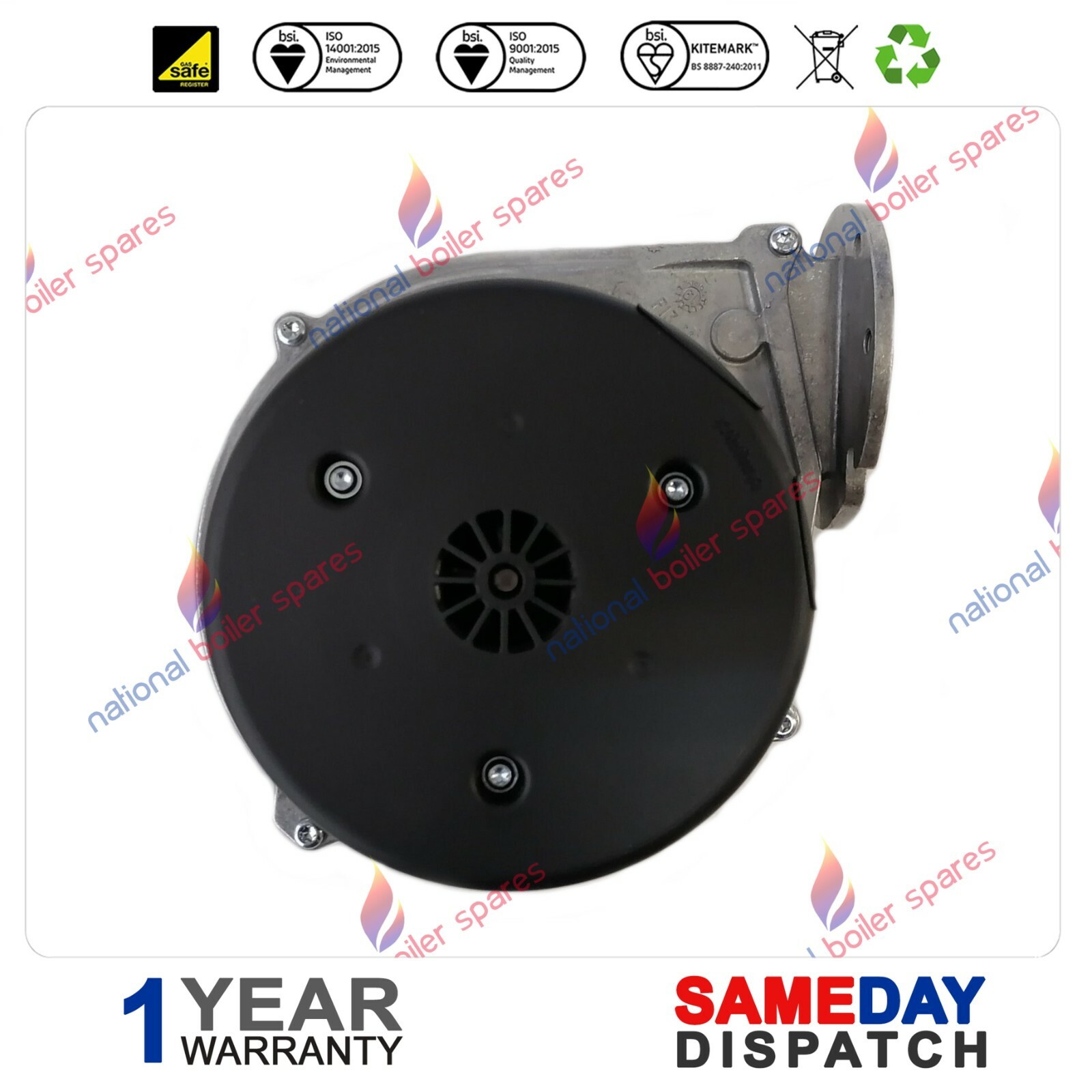 BAXI 818 & 824 SYSTEM & 825 830 COMBI BOILER FAN ASSEMBLY 7683928 ...