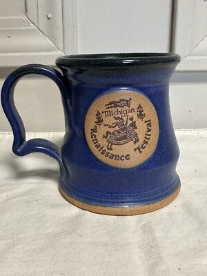 Michigan Renaissance Festival Tankard Pottery Mug | eBay