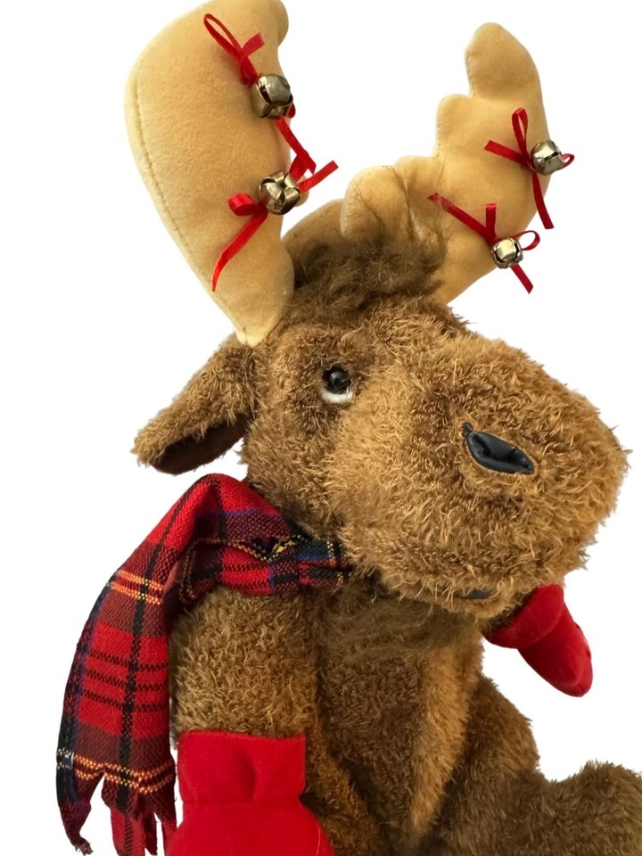 Swing and Sing Christmas Moose 13" Plush Animated Stuffed VIDEO Ganz | eBay