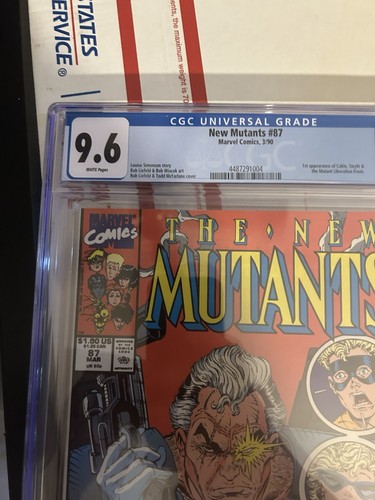 NEW MUTANTS #87 1990 Marvel CGC 9.6 1st App Cable 1 Copy | eBay