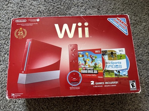 🎮 Nintendo Wii Red Console Bundle – Complete in Box + 11 Games ...