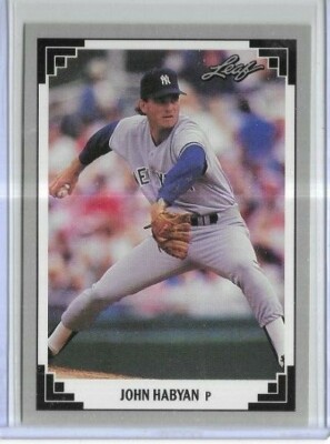 1991 Leaf John Habyan #480 New York Yankees | eBay