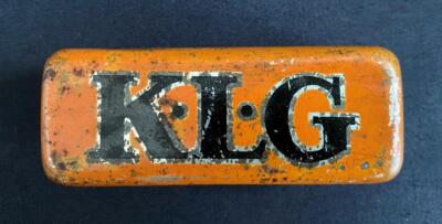KLG SPARK PLUG MOTORISTS GARAGE MOTOR CAR VINTAGE DISPLAY TIN | eBay UK