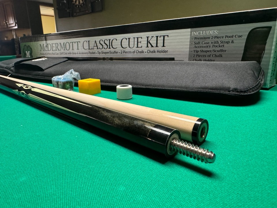 McDermott KIT4 Classic Pool Cue Kit w/Case | eBay