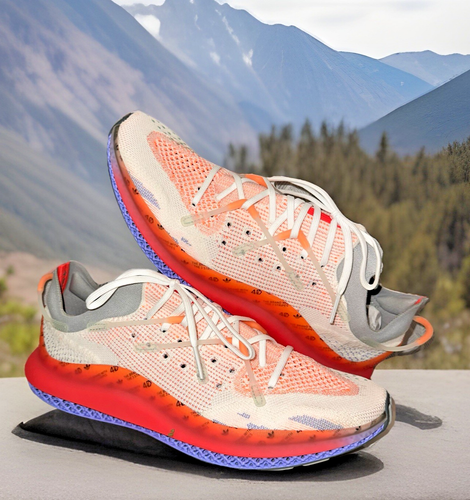 Adidas 4D Fusio Primeknit Sunset White Purple Orange Boost FZ3894 Mens ...