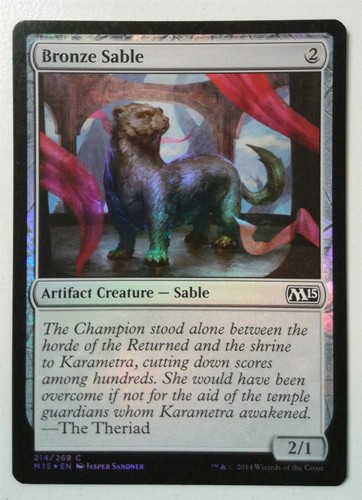 Bronze Sable *FOIL Common* Magic MtG x1 M15 SP | eBay