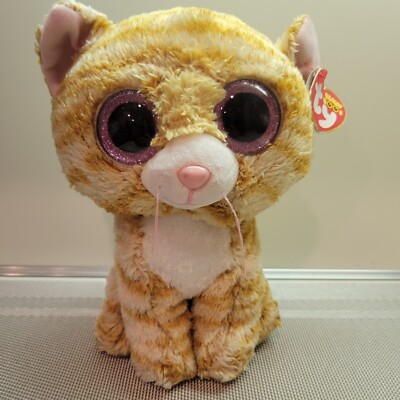 2015 TY Beanie Boos 9" Plush Toy Tabitha Bridle Cat With Pink Glitter ...