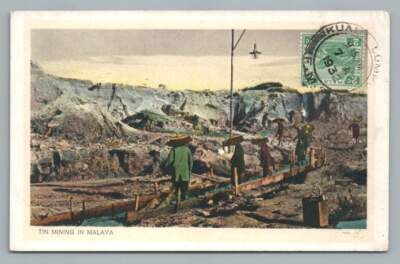Malaya Tin Mining KUALA LUMPUR Malaysia to Omaha USA Stamp Cover ...