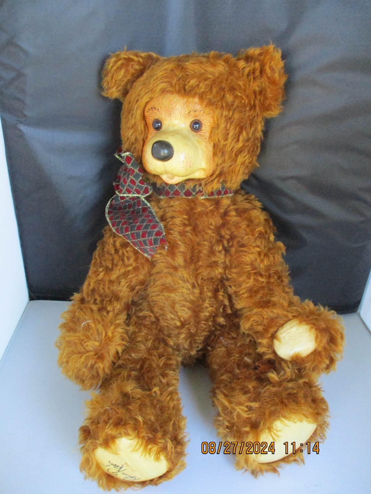 23" Signed Robert Raikes Fully Jointed Teddy Bear "Toby" | eBay