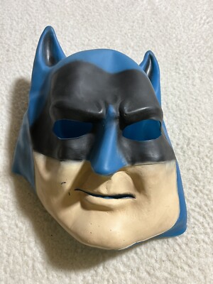 Vintage Batman Mask 1988 Ben Cooper Blue Rubber Full | eBay
