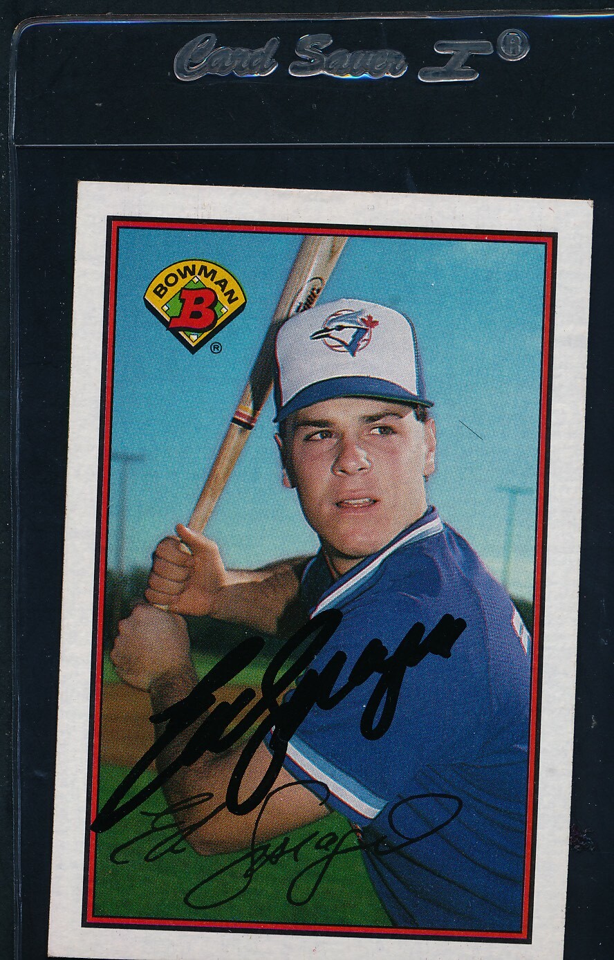 1989 Bowman #252 Ed Sprague Blue Jays Signed Auto *49460 | eBay