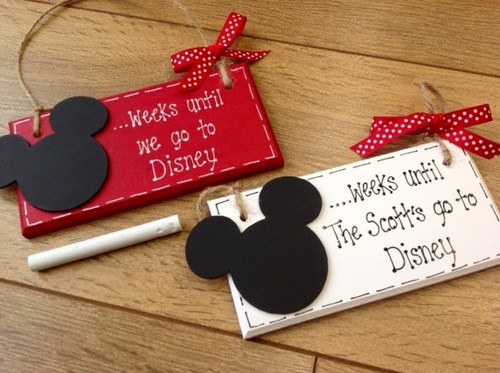 Personalised Countdown To Weeks Days Until Disney Holiday Wooden Plaque ...