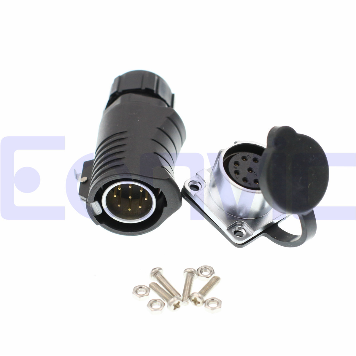 Lp20 Connector 2 3 4 5 6 7 8 9 10 12 Pin Waterproof 500V 25A Panel ...