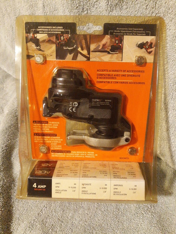 Black & Decker BDCMTO - Matrix Quick Connect System - Oscillating ...