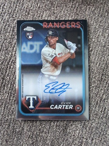 🔥2024 Topps Chrome Evan Carter Rookie Autograph (RC) | eBay
