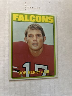 1972 Bob Berry Atlanta Falcons Topps Football Card #107 | eBay