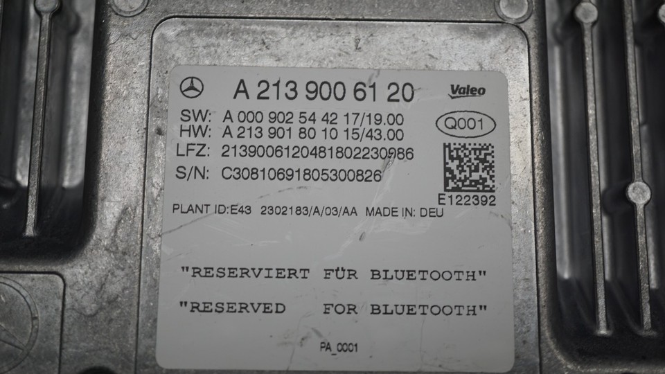 OEM MERCEDES BENZ W213 W222 REAR CAMERA CONTROL UNIT ECU MODULE ...