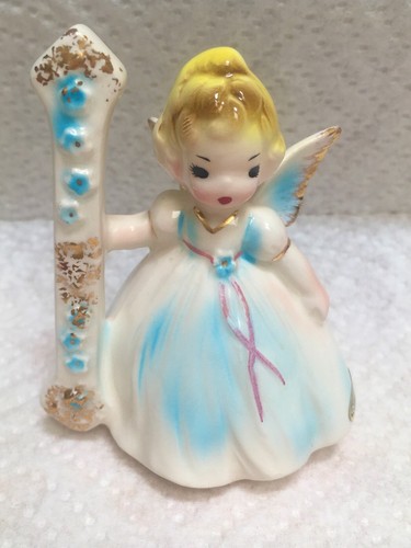 VINTAGE JOSEF ORIGINALS BIRTHDAY ANGEL 1ST ONE AGE 1 BLACK EYES WITH ...